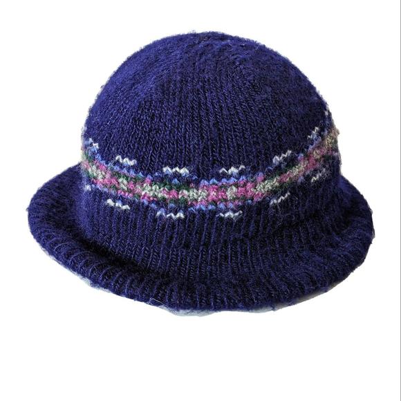 Accessories | Aris Womens Blue Bucket Style Wool Hat With Brim | Poshmark